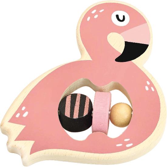 Vilac Baby Rattle Flamingo | Baby Gift and Toy Store | Hey Kiddo Toronto